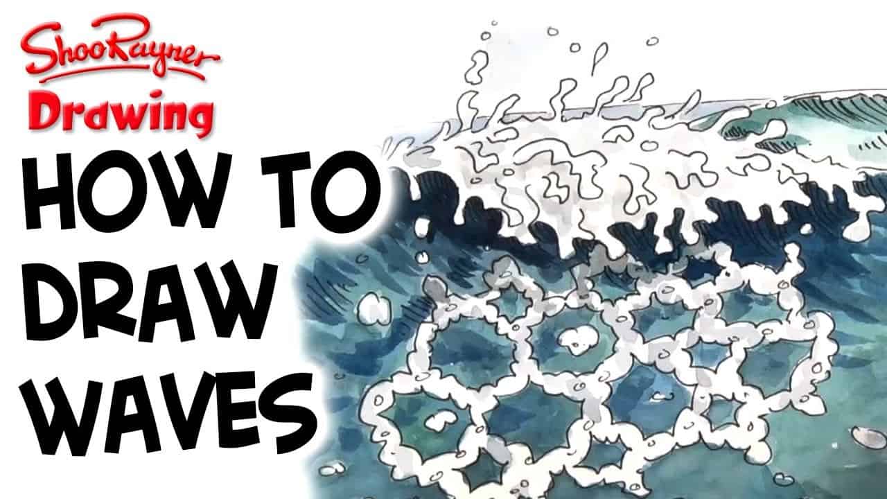 How to Draw and Paint Waves - KidLit TV