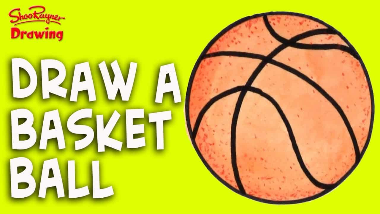 How to draw a Basket Ball - KidLit TV