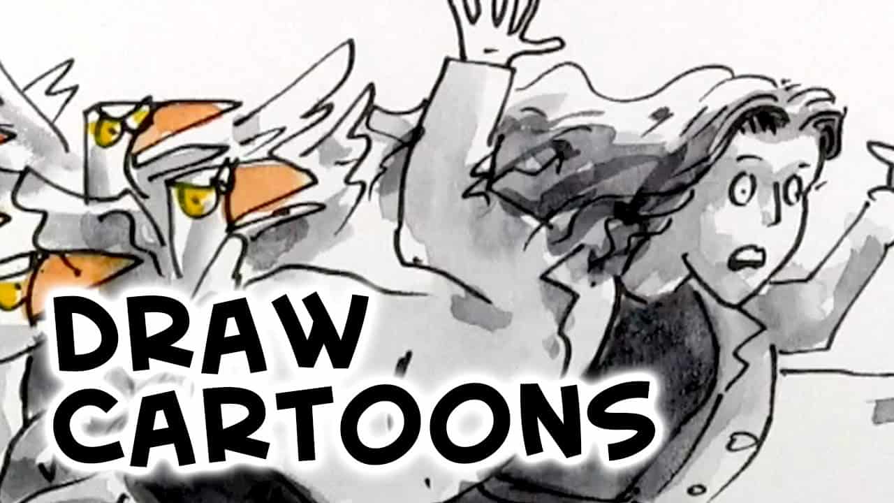 How to Draw Cartoons With Grey Scale - KidLit TV