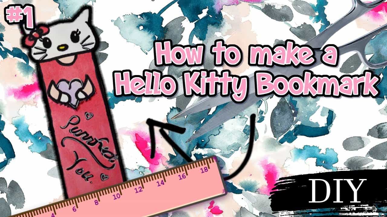 How to Make a Hello Kitty Bookmark - KidLit TV